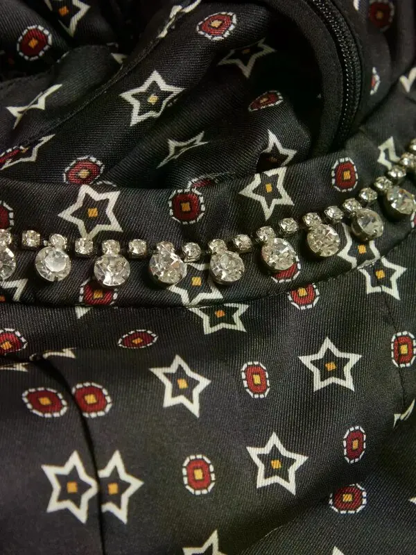 Sandro Crystal-embellished Star-print Mini Dress