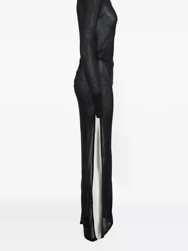 BOHEMSEO Off-shoulder Sheer Maxi Dress