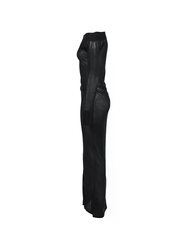 BOHEMSEO Off-shoulder Sheer Maxi Dress