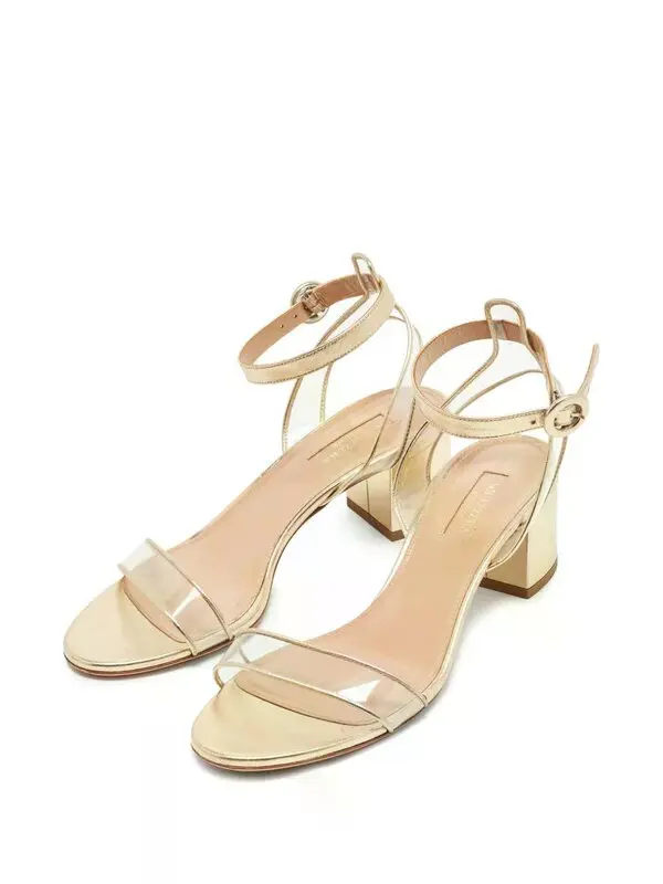 AQUAZZURA Minimalist Ankle-strap Sandals - Yellow
