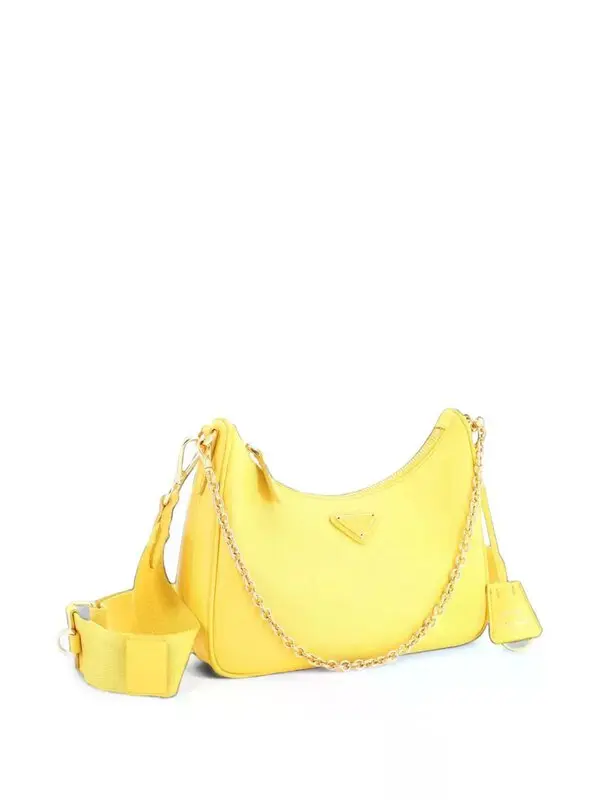 Prada Re-edition 2005 Shoulder Bag Saffiano Leather Small Crossbody Bag - Yellow