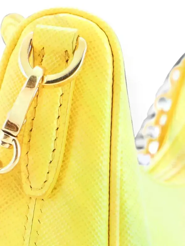 Prada Re-edition 2005 Shoulder Bag Saffiano Leather Small Crossbody Bag - Yellow