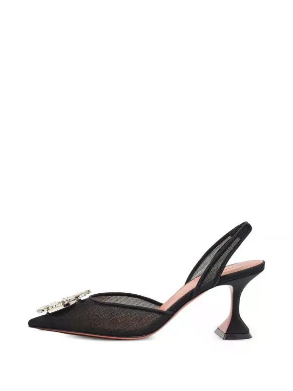 Amina Muaddi Begum Crystal-embellished Slingback Pumps
