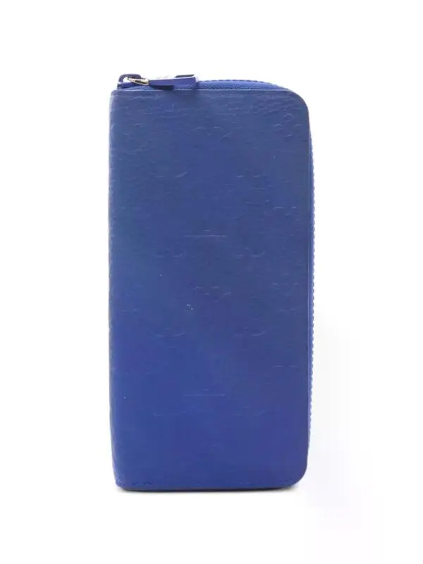 LOUIS VUITTON 2021 Monogram Taurillon Zippy Wallet - Blue