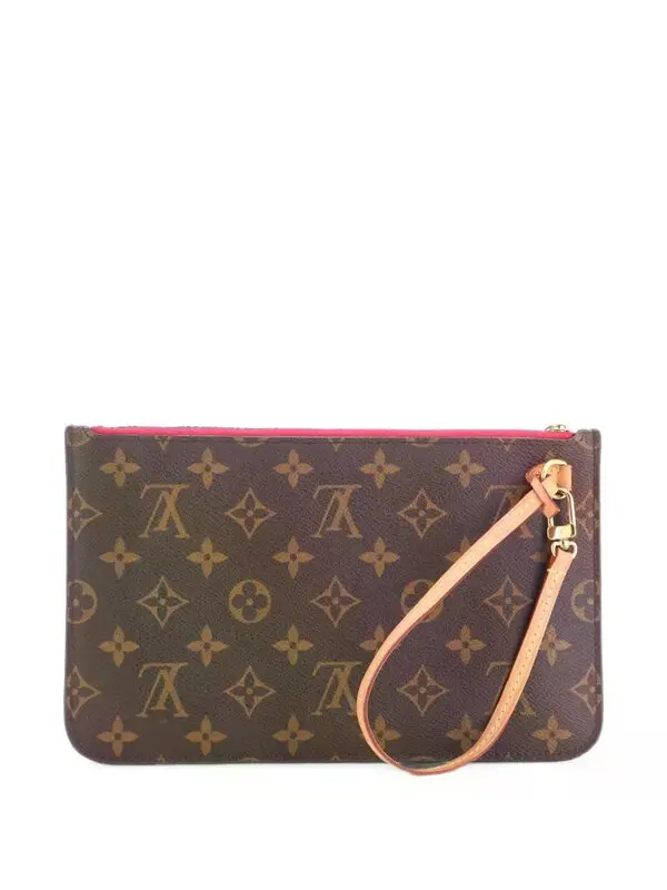 LOUIS VUITTON Neverfull Pochette Monogram Canvas Large Pouch