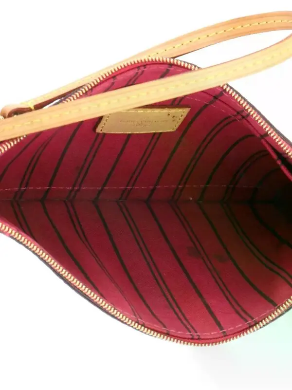 LOUIS VUITTON Monogram Canvas Neverfull Pochette Large Pouch - Brown