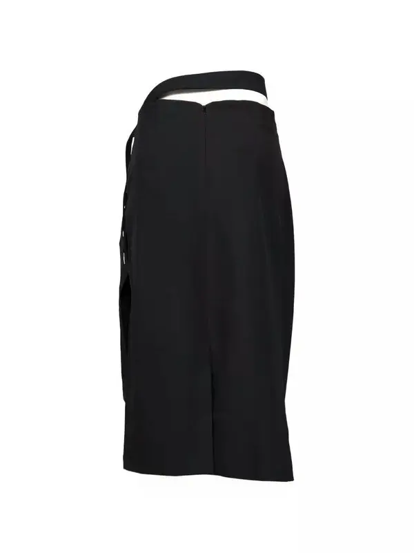 BOHEMSEO Draped-detail Midi Skirt