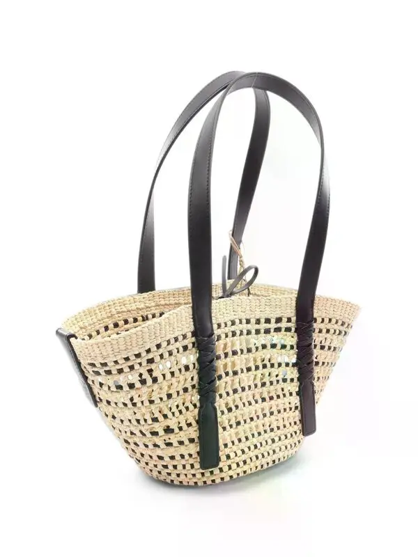 Loewe 2020s Paula's Ibiza Braided Basket Tote Bag