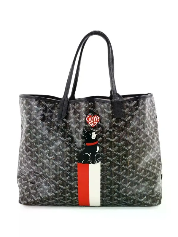 Goyard Saint Louis Printed Coated Canvas Pm Tote Bag - Black