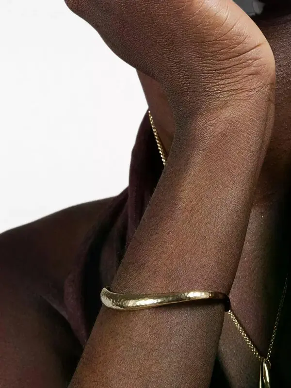 DOWER & HALL Nomad Hammered Cuff Bangle