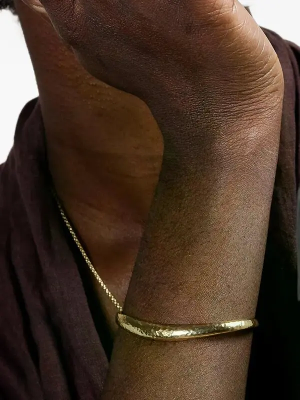 DOWER & HALL Nomad Hammered Cuff Bangle