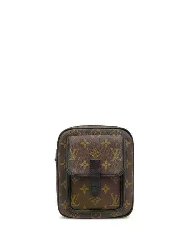 LOUIS VUITTON Monogram Macassar Christopher Wearable Crossbody Bag - Black