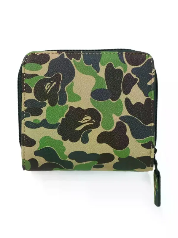 A BATHING APE Abc Camo Wallet - Neutrals