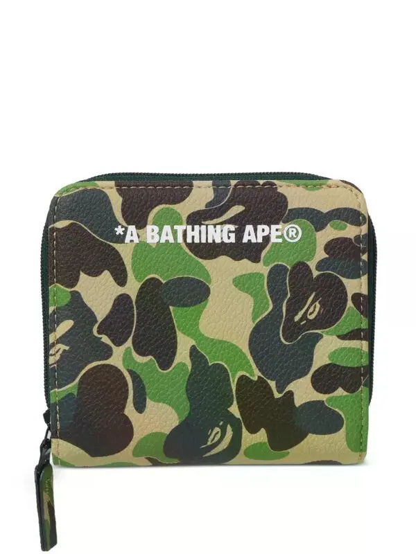 A BATHING APE Abc Camo Wallet - Neutrals