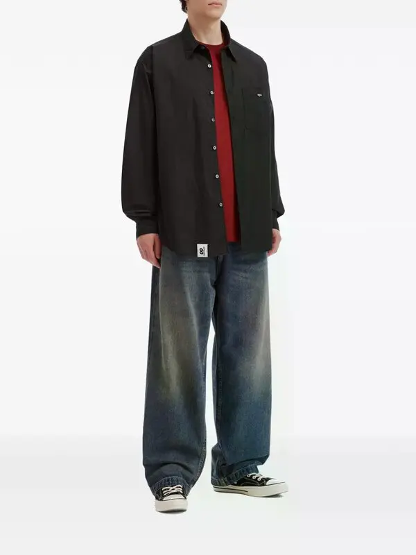 CHOCOOLATE Logo-patch Cotton Shirt
