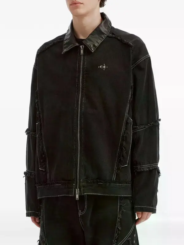 FIVE CM Raw-edge Panelled Denim Jacket