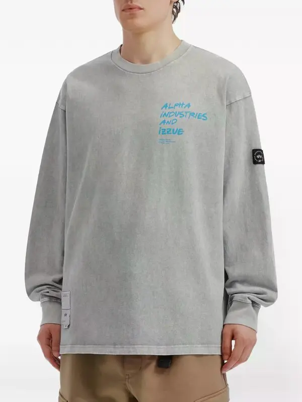 Izzue Logo-print Long-sleeve Sweatshirt