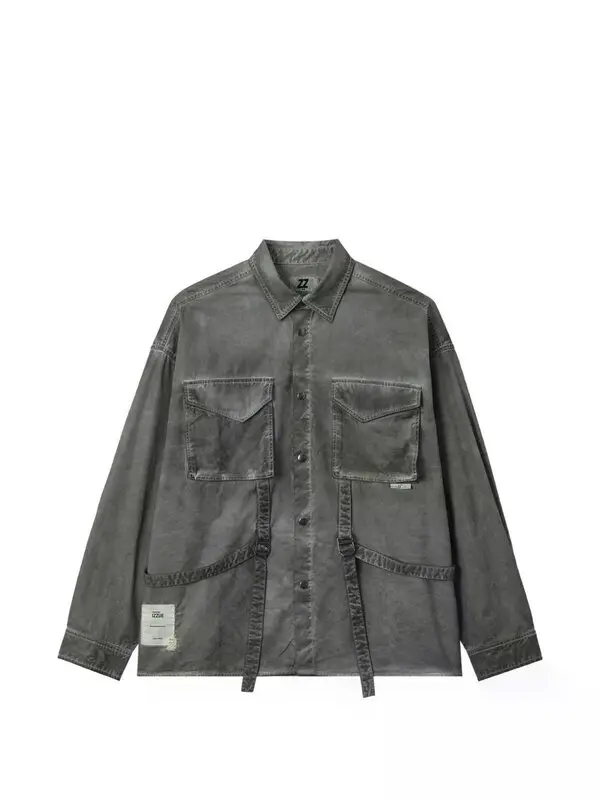 Izzue Buckle-strap Flap-pocket Shirt