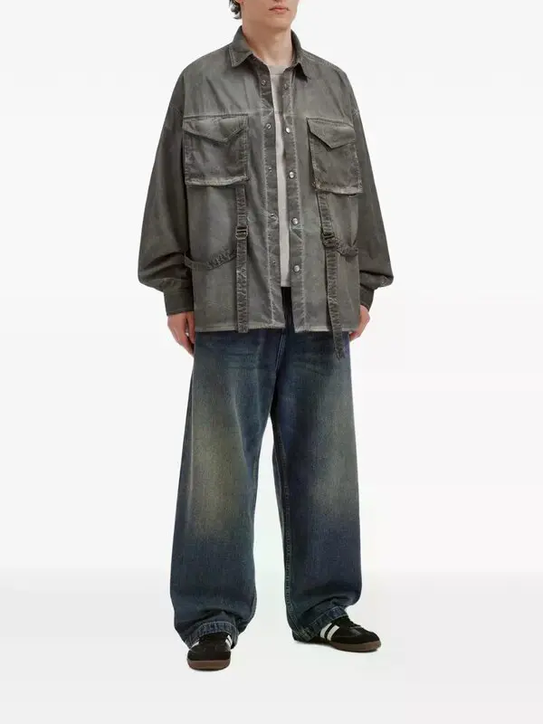 Izzue Buckle-strap Flap-pocket Shirt