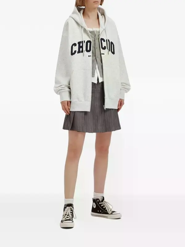 CHOCOOLATE Logo-patch Zip-up Hoodie