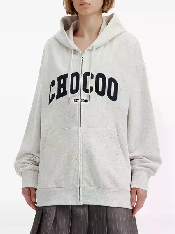 CHOCOOLATE Logo-patch Zip-up Hoodie