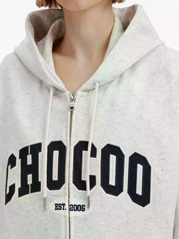 CHOCOOLATE Logo-patch Zip-up Hoodie