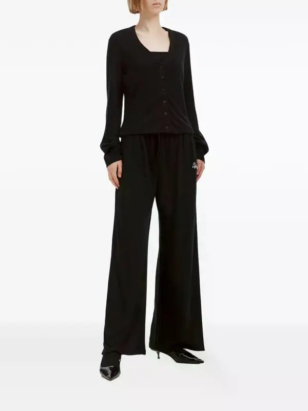 Izzue Logo-embroidered Cardigan And Pants Set