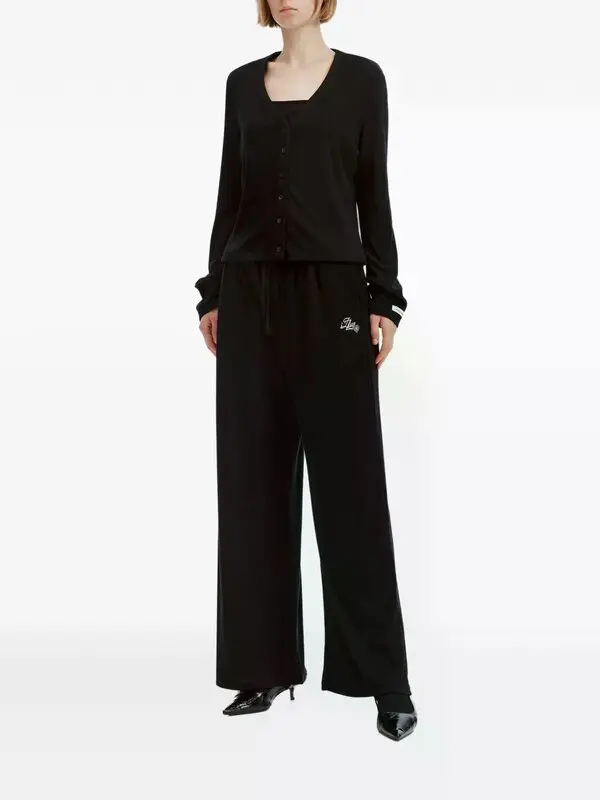 Izzue Logo-embroidered Cardigan And Pants Set