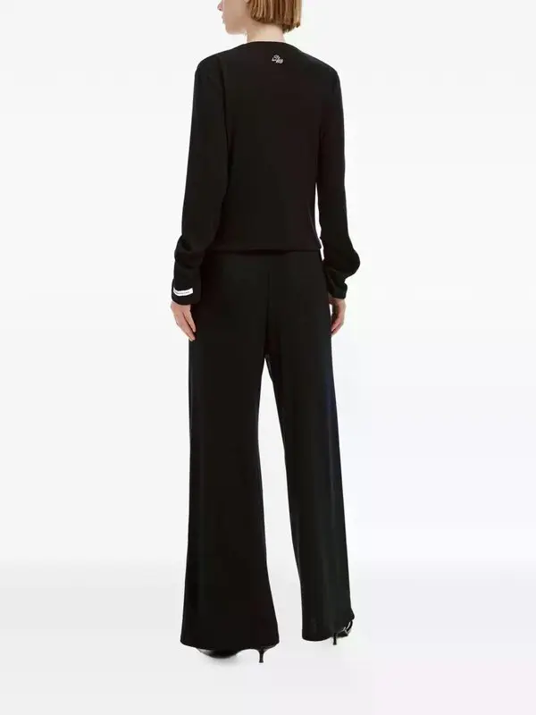 Izzue Logo-embroidered Cardigan And Pants Set