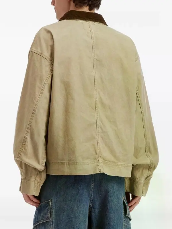 FIVE CM Toggle-fastening Corduroy-collar Jacket