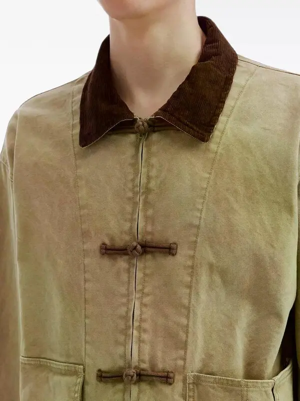 FIVE CM Toggle-fastening Corduroy-collar Jacket