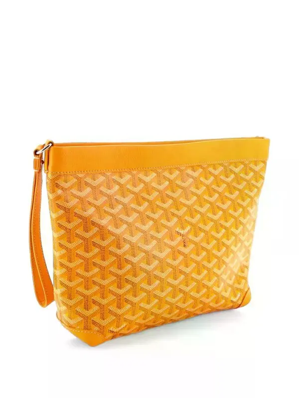 Goyard Goyardine Conti Pouch Coated Canvas Clutch Bag