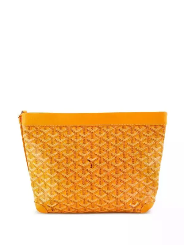 Goyard Coated Canvas Pouch - Yellow