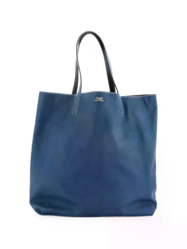Hermès Double Sens Tote Veau Sikkim 45 Shoulder Bag - Blue