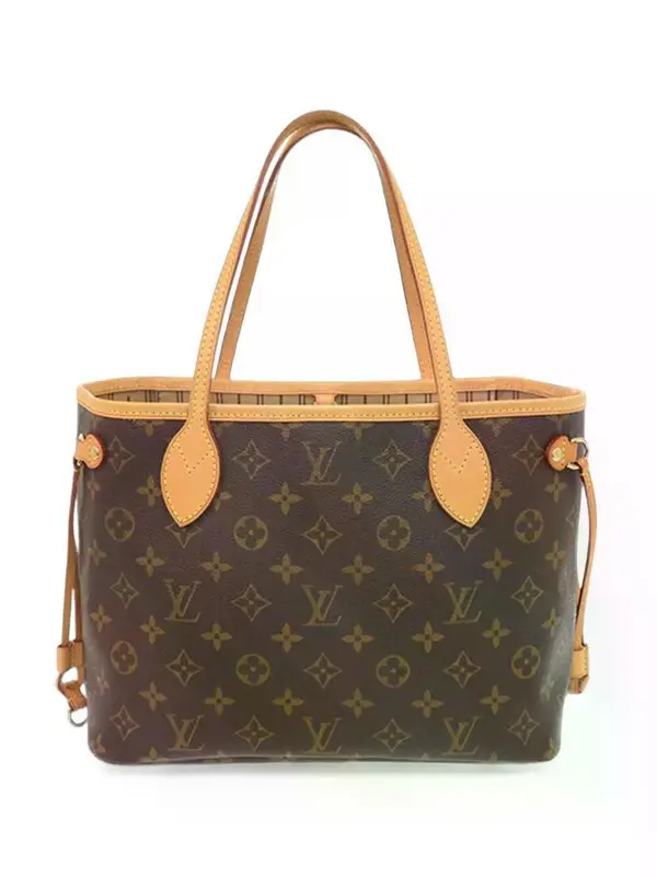 LOUIS VUITTON Monogram Neverfull Pm Tote Bag - Brown