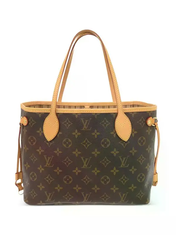 LOUIS VUITTON Monogram Neverfull Pm Tote Bag - Brown