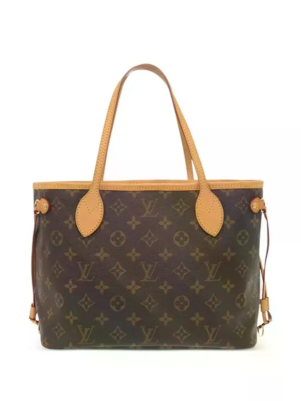 LOUIS VUITTON Monogram Neverfull Pm Tote Bag - Brown