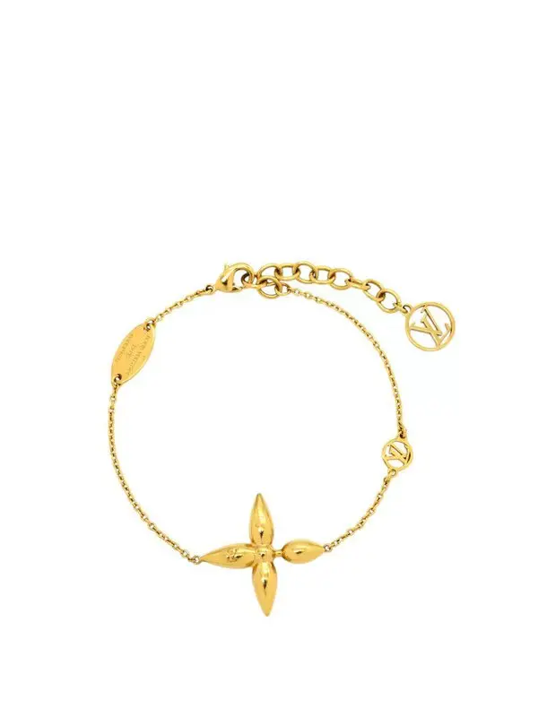 LOUIS VUITTON 2022 Plated Louisette Bracelet Costume Bracelet - Gold