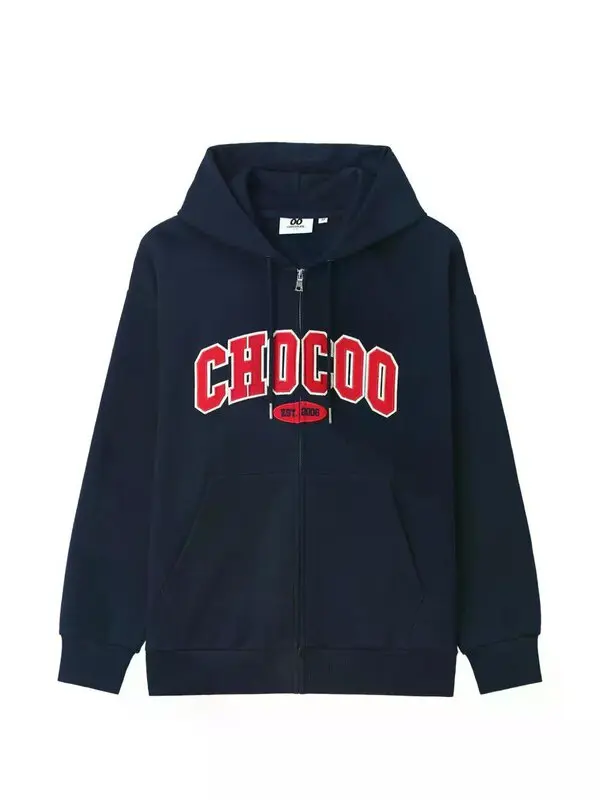 CHOCOOLATE Logo-patch Zip-fastening Sweatshirt