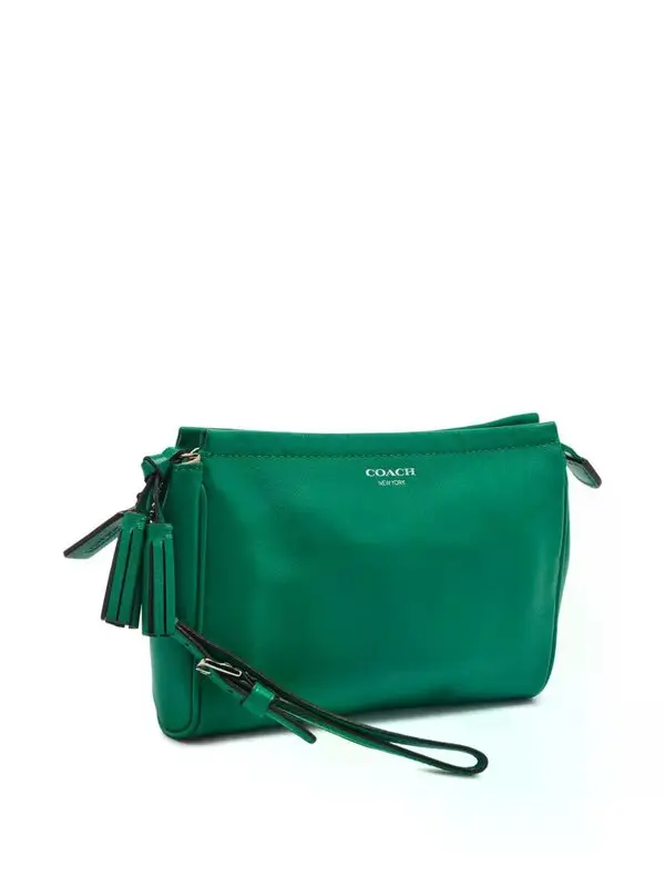 COACH Tassel-detail Clutch Bag - Green