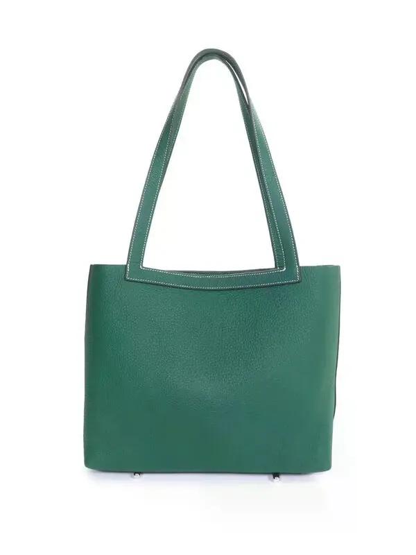 Hermès Clemence Cabasellier 31 Tote Bag - Green