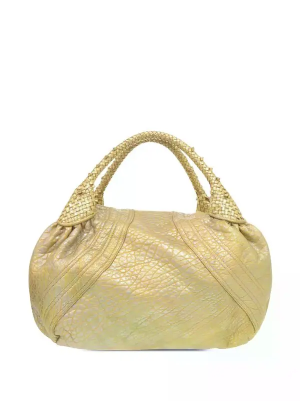 Fendi 2000-2010 Bimetal Nappa Spy Hobo Bag