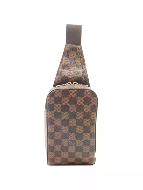 LOUIS VUITTON Damier Ebene Geronimos Sling Bag - Brown