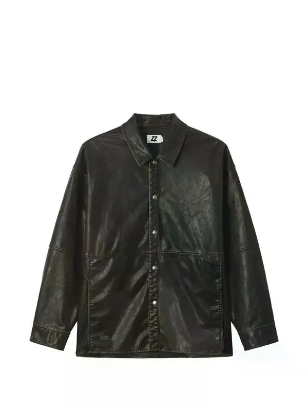 Izzue Faded-effect Shirt Jacket