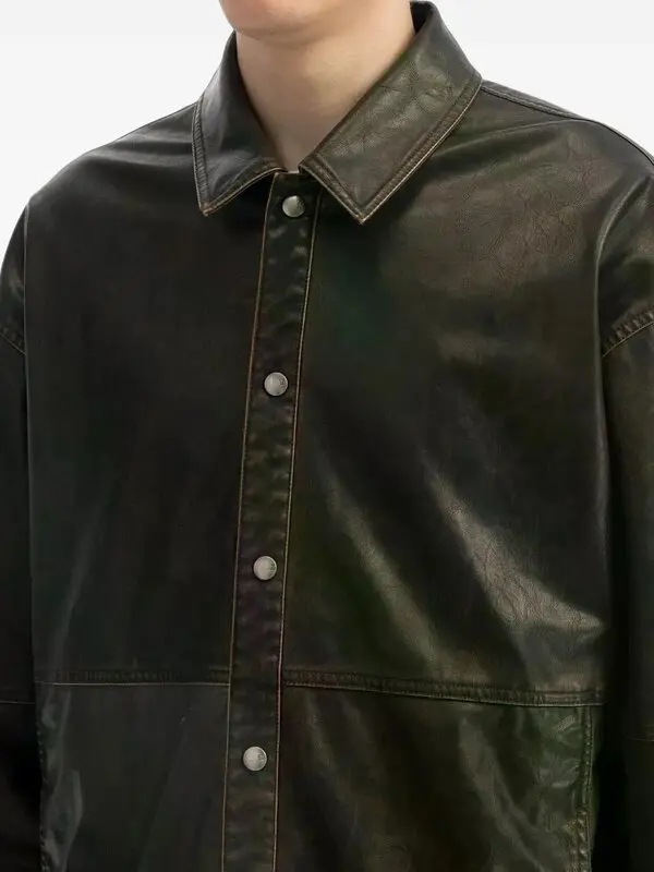 Izzue Faded-effect Shirt Jacket