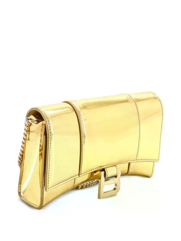 Balenciaga Hourglass Chain Wallet - Gold