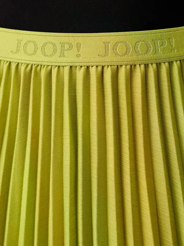 JOOP! Logo-waistband Pleated Midi Skirt