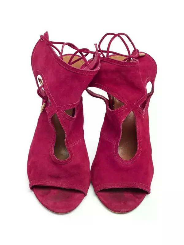 AQUAZZURA Sexy Thing Cutout Sandals - Pink