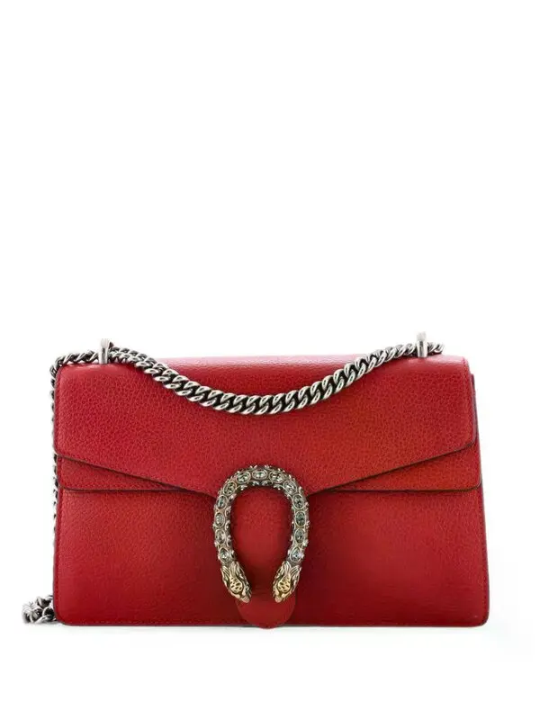 Gucci Dionysus Bag Leather Small Shoulder Bag - Red