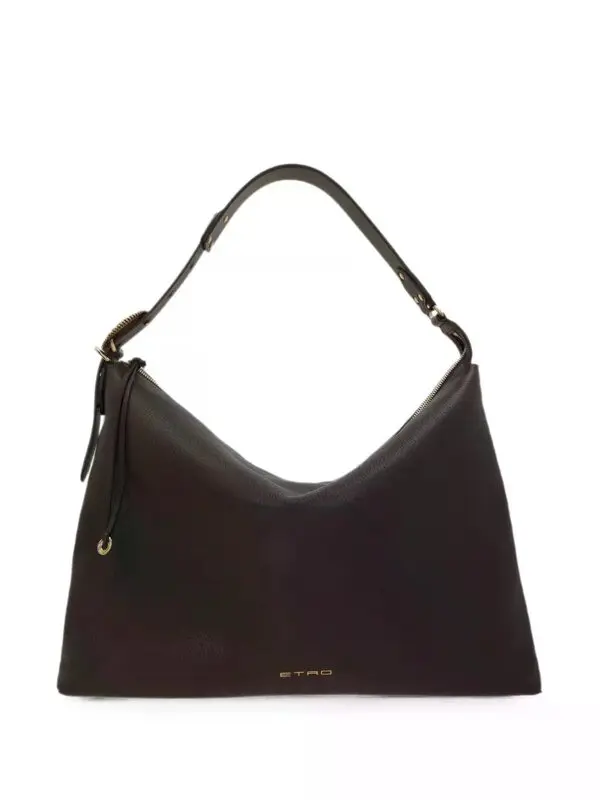 Etro Grained Leather Shoulder Bag
